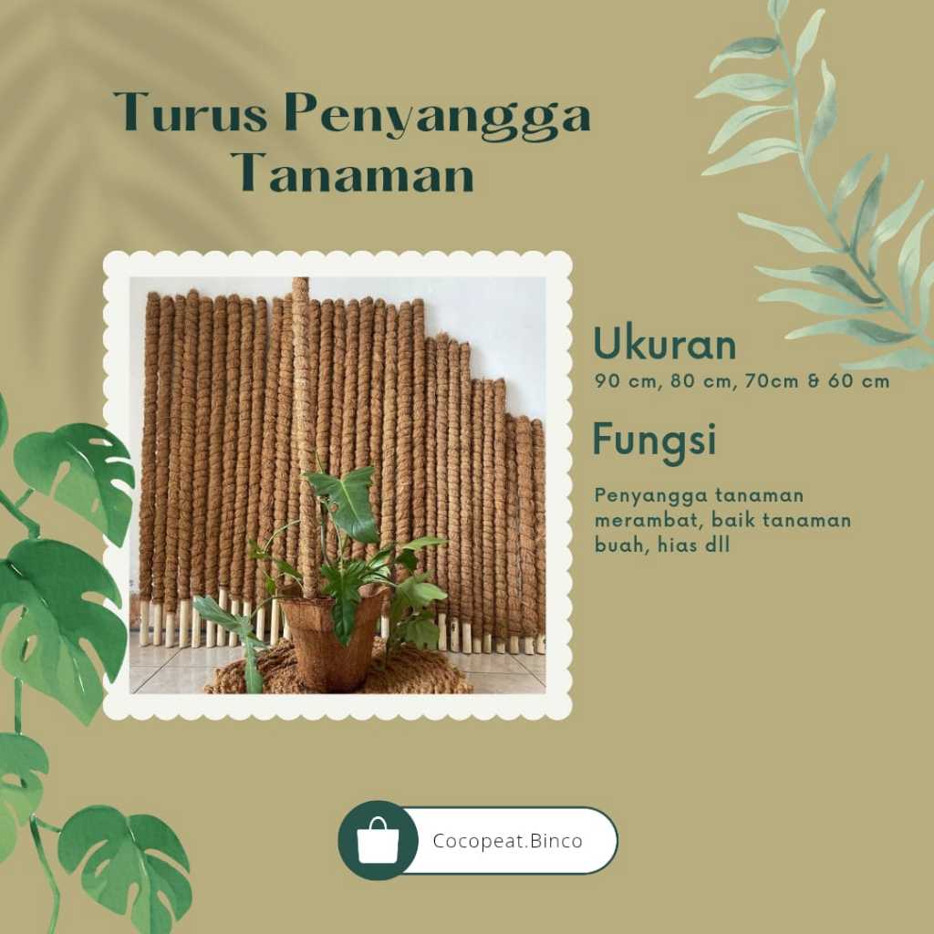 Jual TURUS PENYANGGA TANAMAN KAYU DAN SERABUT KELAPA | Shopee Indonesia