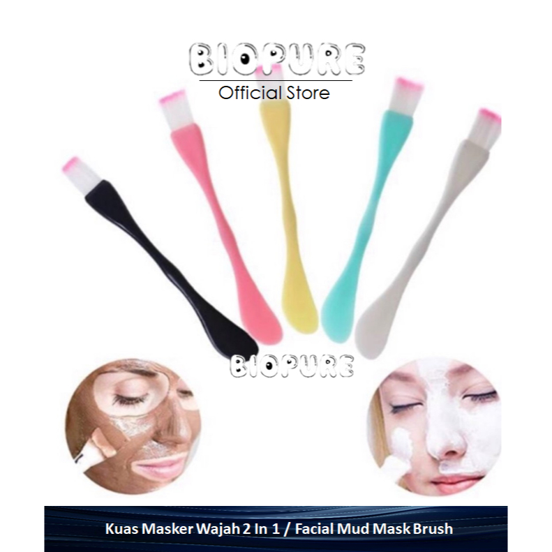 Jual Kuas Masker Wajah 2 In 1 / Facial Mud Mask Brush | Shopee Indonesia