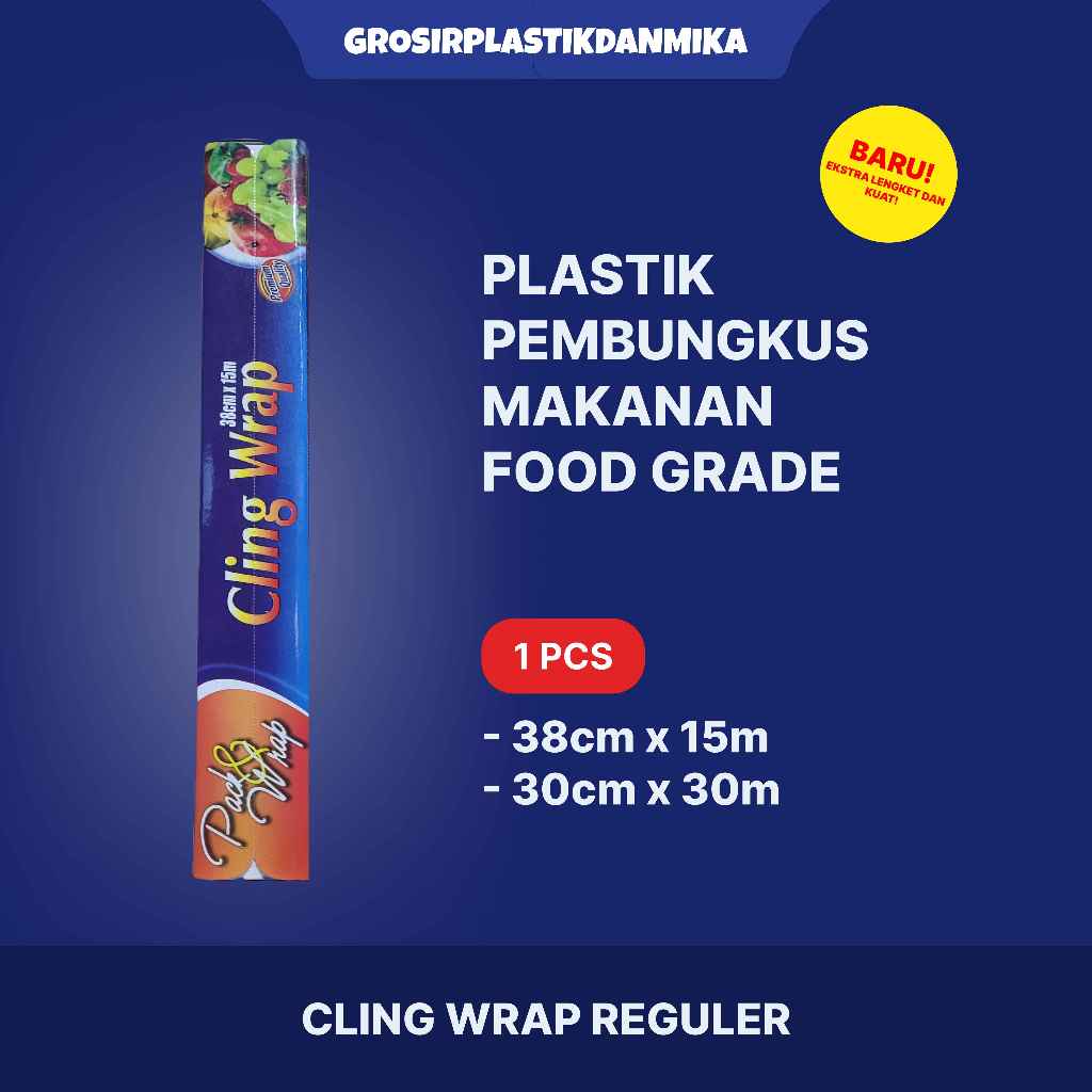 Jual PLASTIK CLING WRAP REFILL - PLASTIK PEMBUNGKUS MAKANAN DAN BUAH ...
