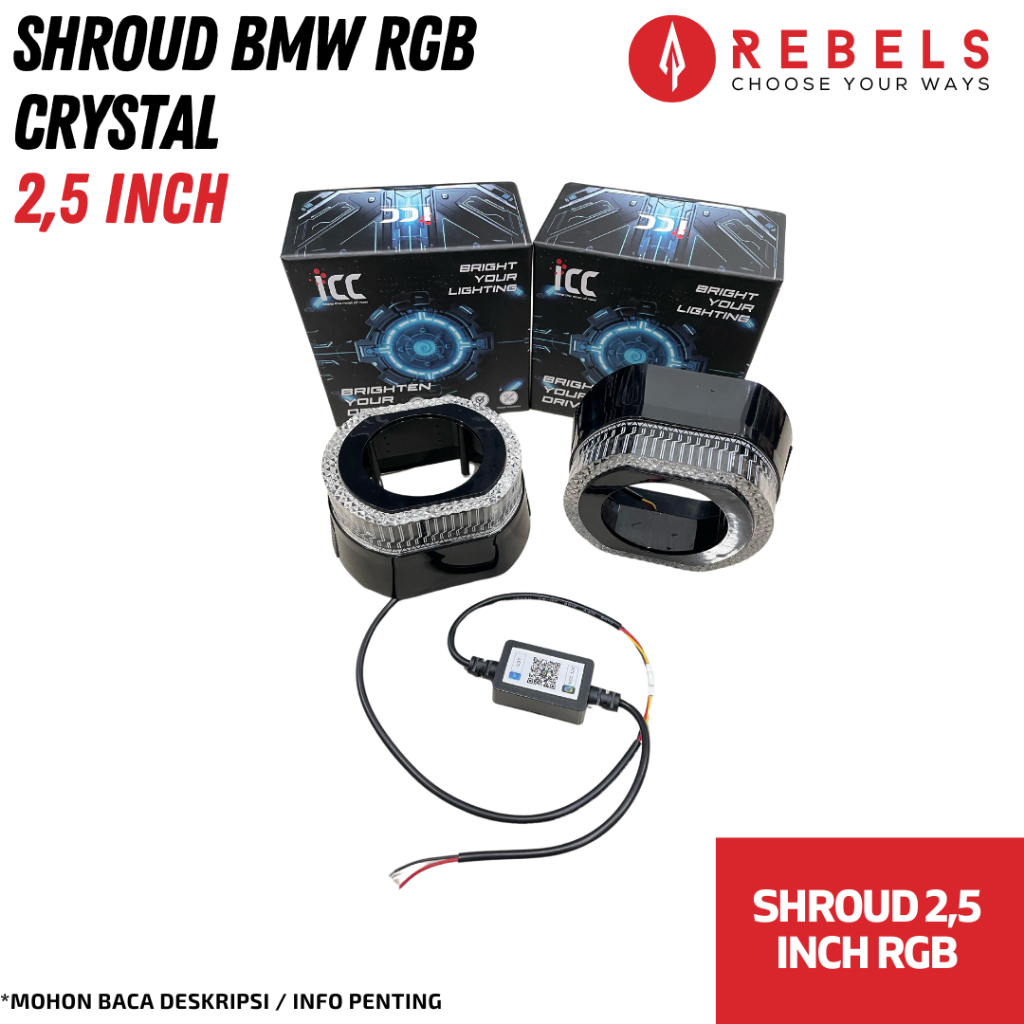 Jual Shroud RGB ICC 5D Glory Crystal 2.5 Inch Merk ICC Model BMW ...
