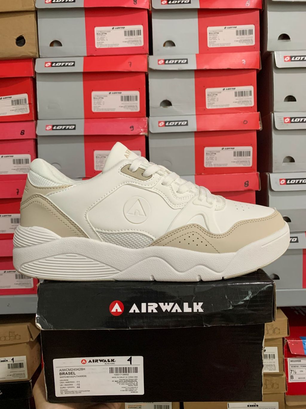 Jual Airwalk Brasel White/Beige Men Shoes Original | Shopee Indonesia