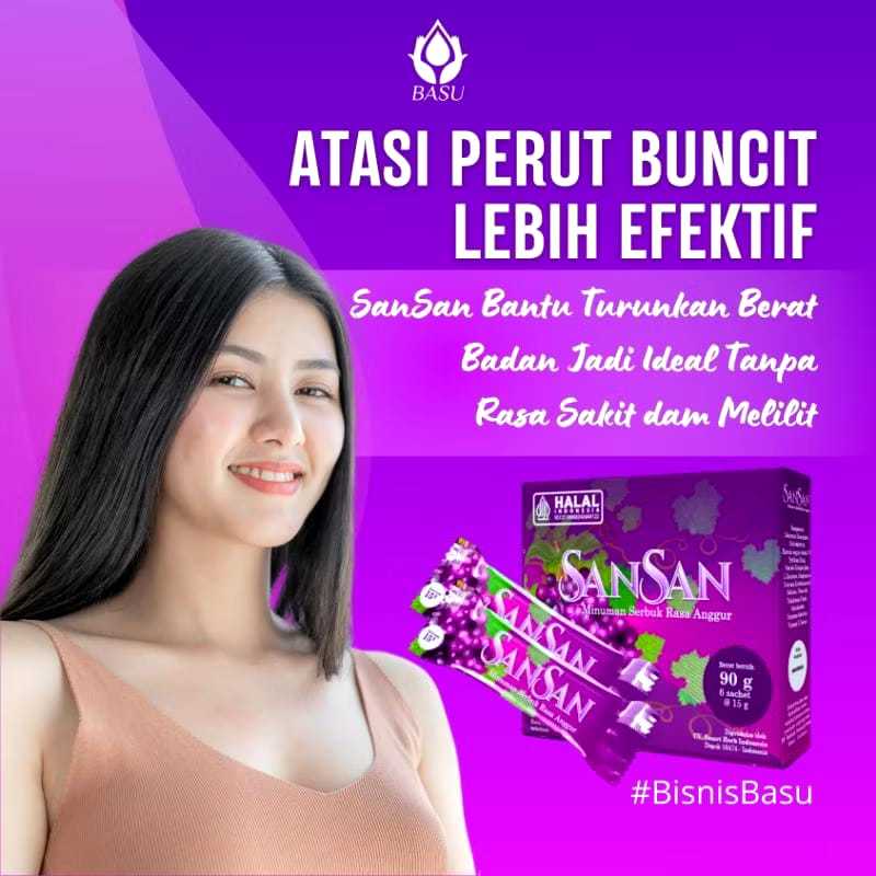 Jual SANSAN FIBER DRINK BASU PENURUN BERAT BADAN MINUMAN DIET SEHAT isi 1 box | Shopee Indonesia