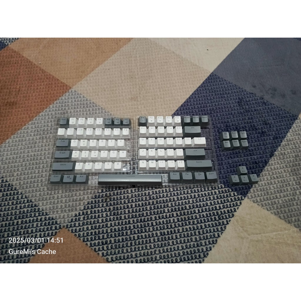 Jual Keycaps Dual Tone ABS Double Shot OEM Profile 87 Keys Keyboard Mechanical TKL Digital ...