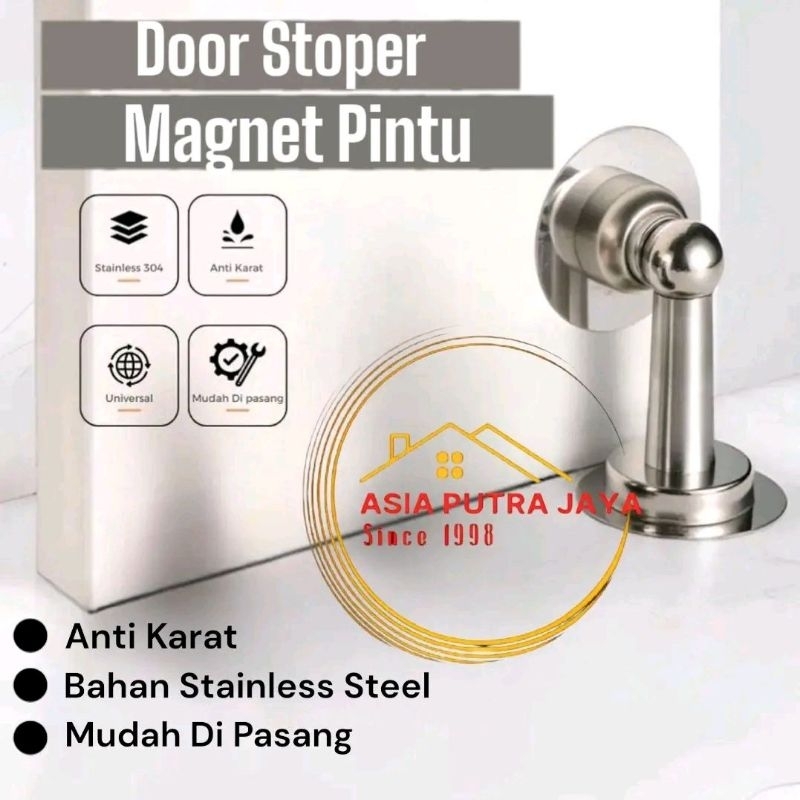 Jual Penahan Magnet Pintu Stainless Steel Sus 304 Anti Karat Dengan ...