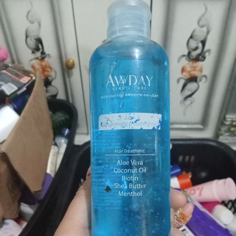 Jual Awday 3in1 Shampoo Serum hair treatment 250ml rijek kemasan ...