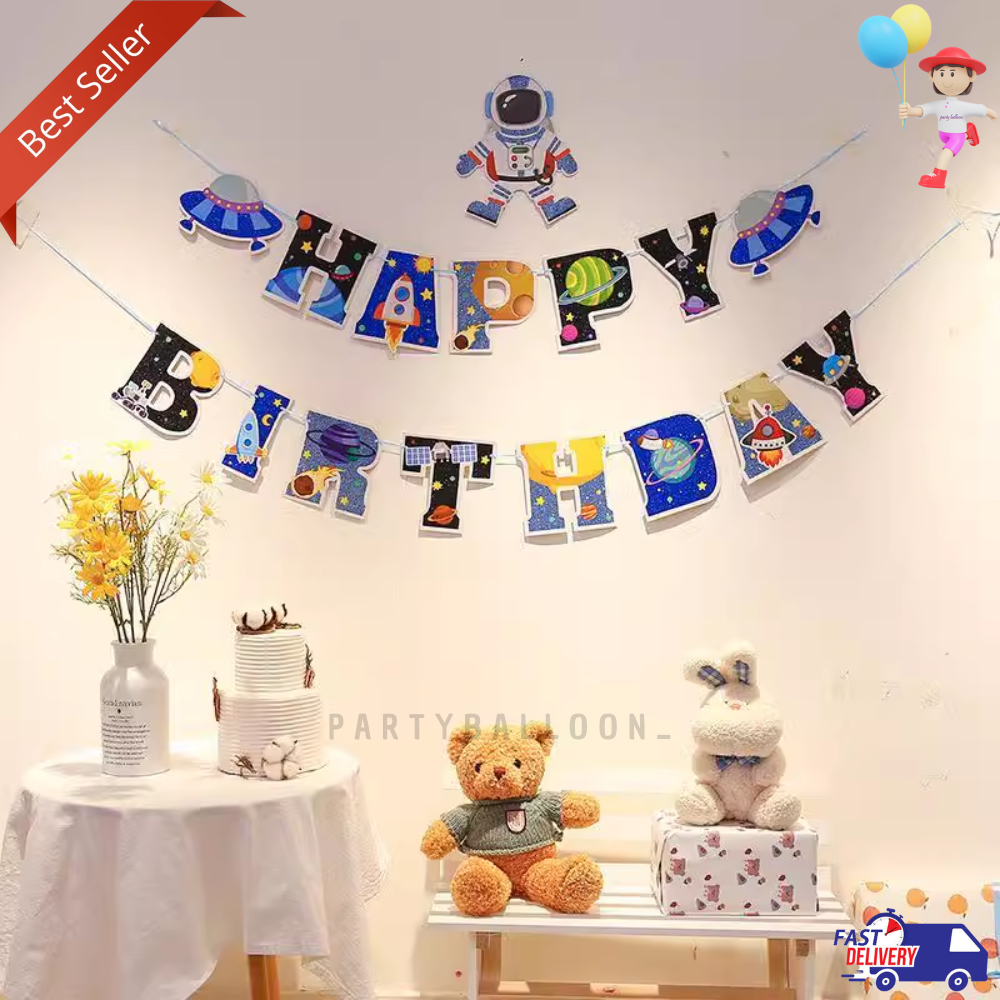 Jual Banner Happy Birthday Karakter Animasi Tema Anak Laki-Laki ...