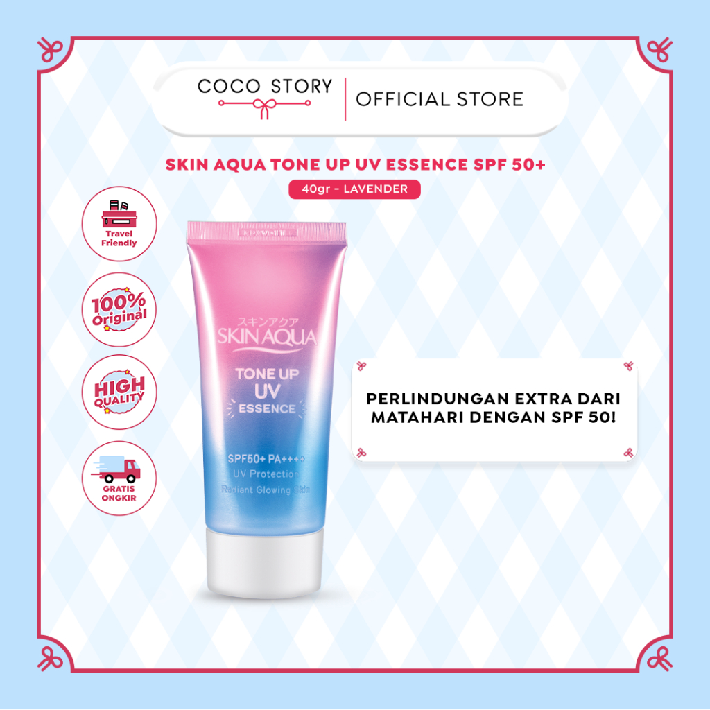 Jual Skin Aqua Tone Up UV Sunscreen Essence SPF 50+, PA++++ Lavender ...