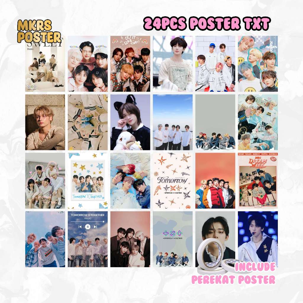 Jual Poster Kpop Tomorrow X Together - 24 Lembar - Ukuran A5 | Shopee ...