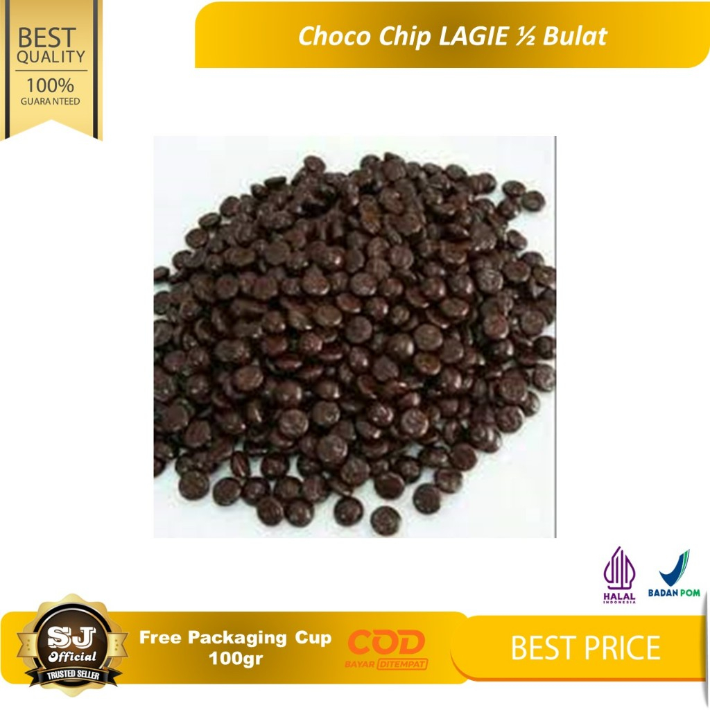 Jual Choco Chips LAGIE 1/2 Bulat 100gr BEST SELLER | Shopee Indonesia