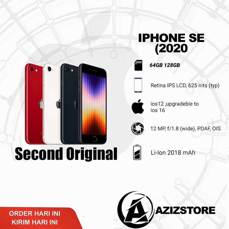 Jual iP se2 2020 64GB/128GB Second Original 100% MULUS Fullset | Shopee Indonesia