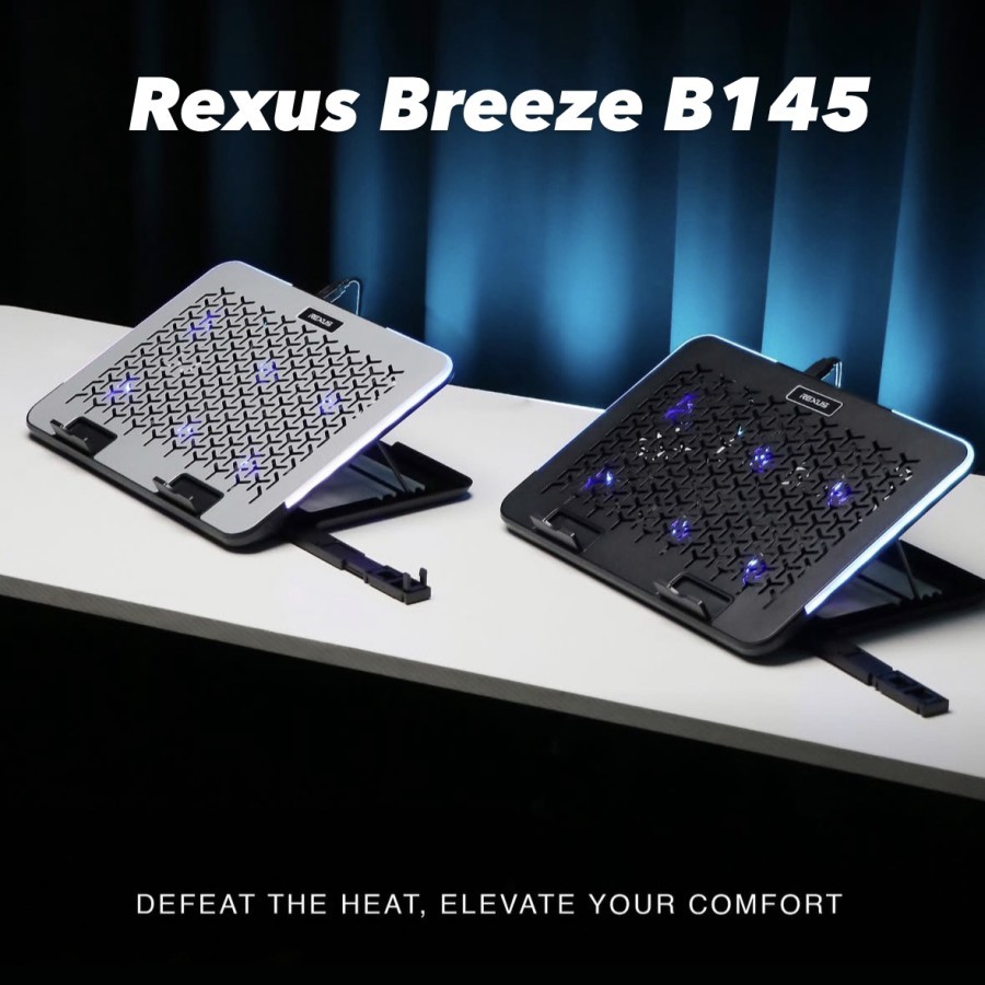 Jual Rexus Breeze B145 CoolingPad 6 Pendingin Laptop 6 kipas up to 15.6 ...