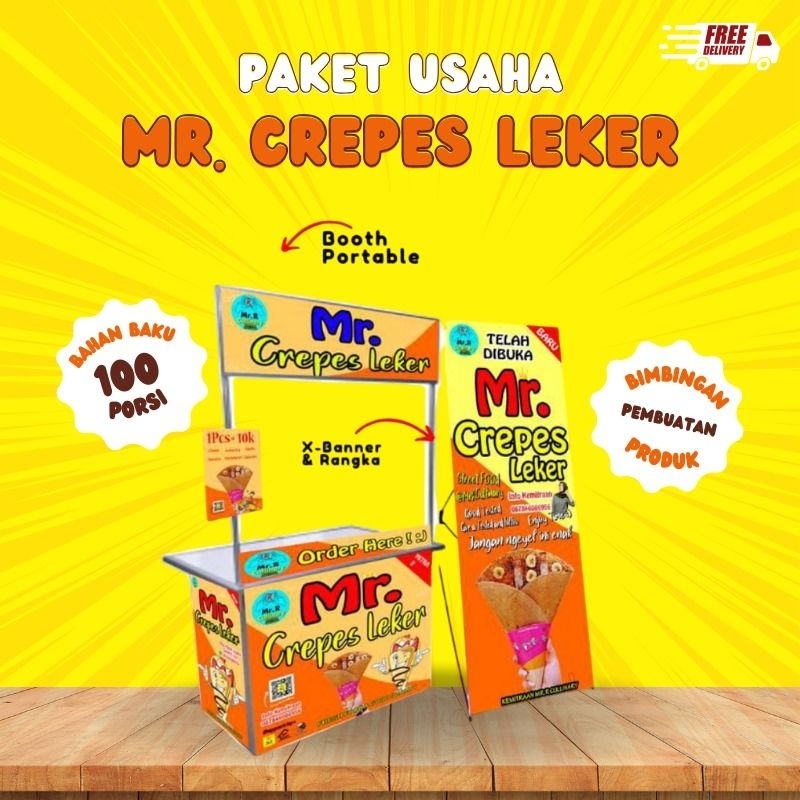 Jual Franchise Crepes Booth Gerobak Meja Lipat Ide Bisnis Usaha Di ...