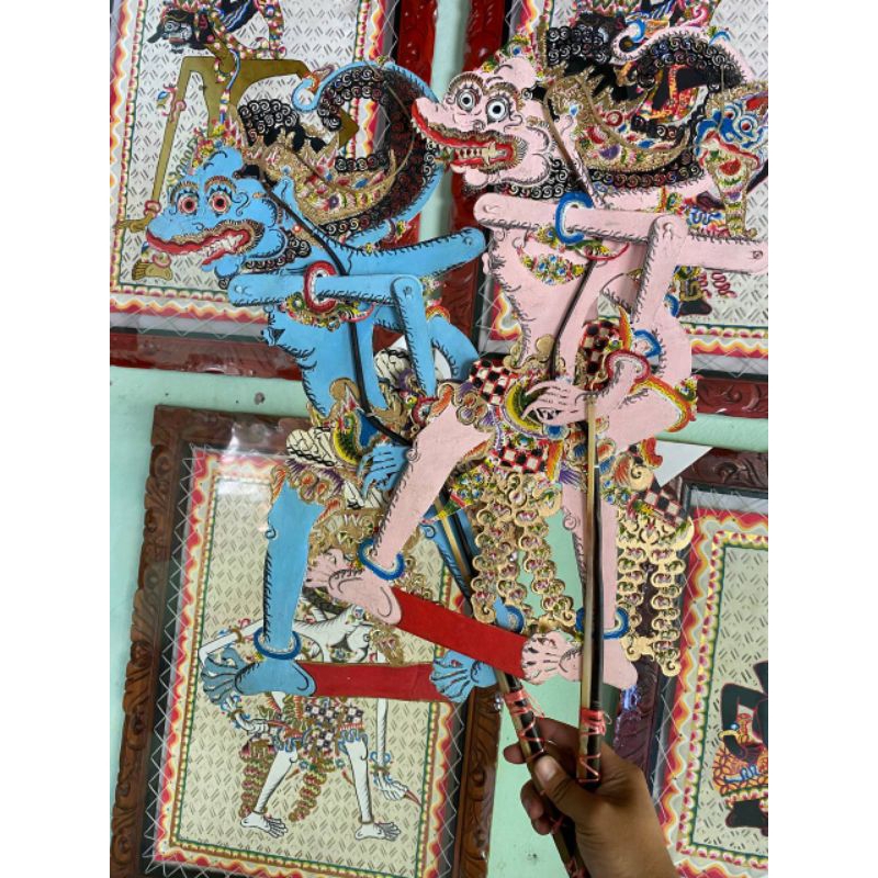 Jual wayang kulit asli ANGGADA anila alusan -+60 cm | Shopee Indonesia