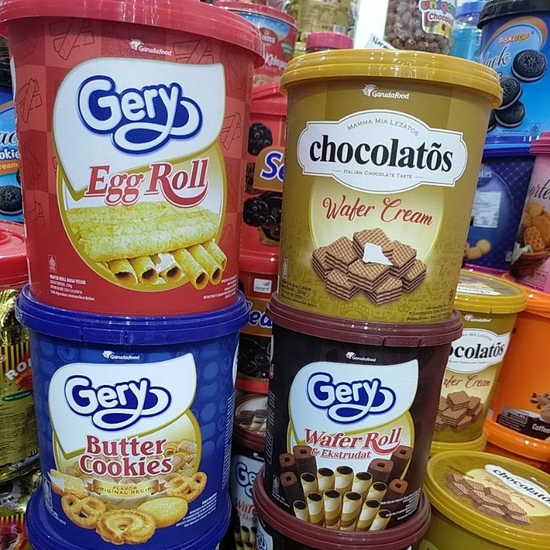Jual Gerry toples egg roll,wafer,ekstrudat,butter cookies | Shopee ...