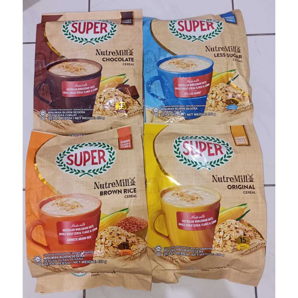 Jual SUPER NutreMill Original Cereal Super Instant Cereal/ Nutritious ...
