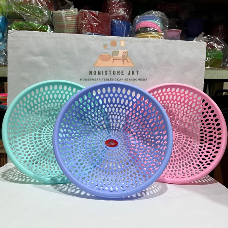 Jual Keranjang Sayur Bulat / Keranjang Sayur Buah Plastik / Keranjang ...