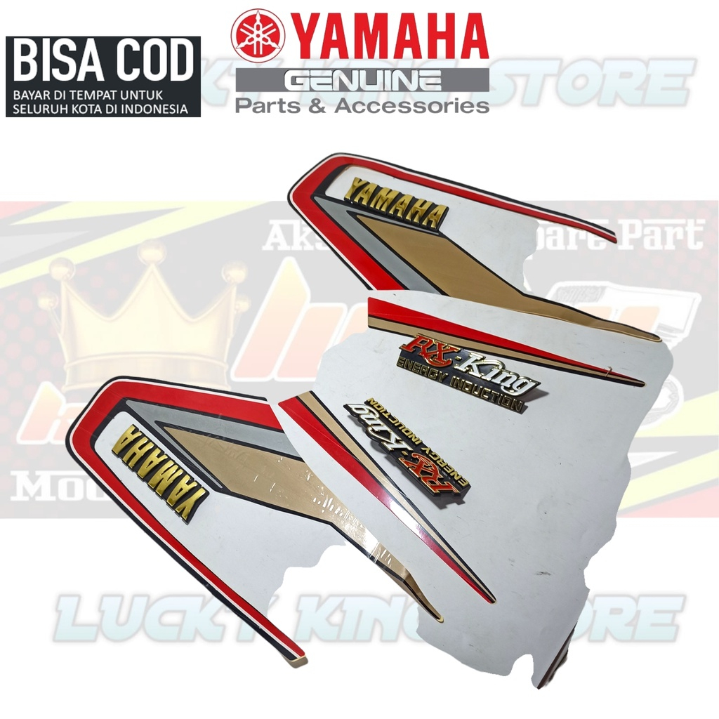 Jual Lis sticker striping rx king 1992 lengkap emblem tangki bok aki ...