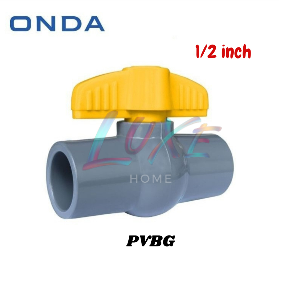 Jual Stop Kran ONDA PVC PVBG 1/2 inch Polos Ball Valve | Shopee Indonesia