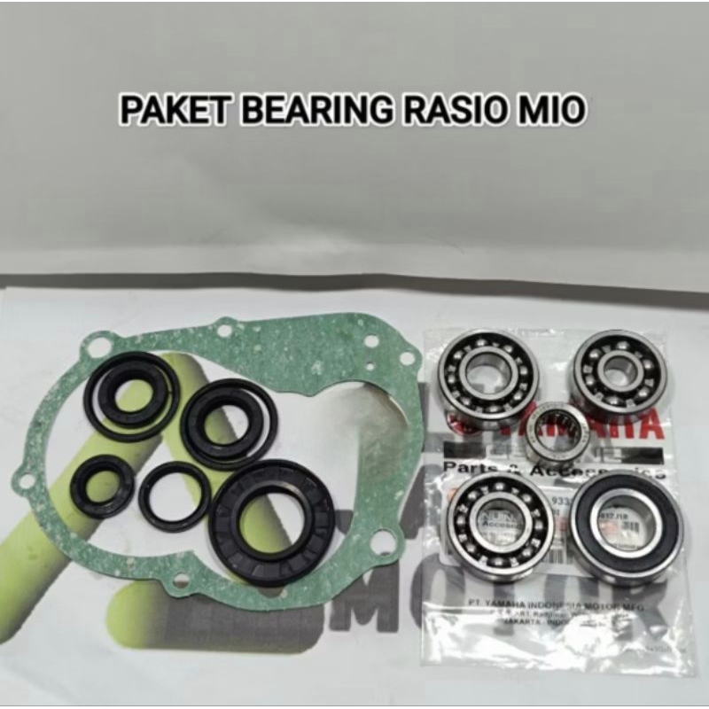 Jual BEARING RASIO + PAKING + SEAL KOMPLIT MIO SMILE MIO SPORTY FINO LAMA MIO SOUL KARBU NOUVO ...