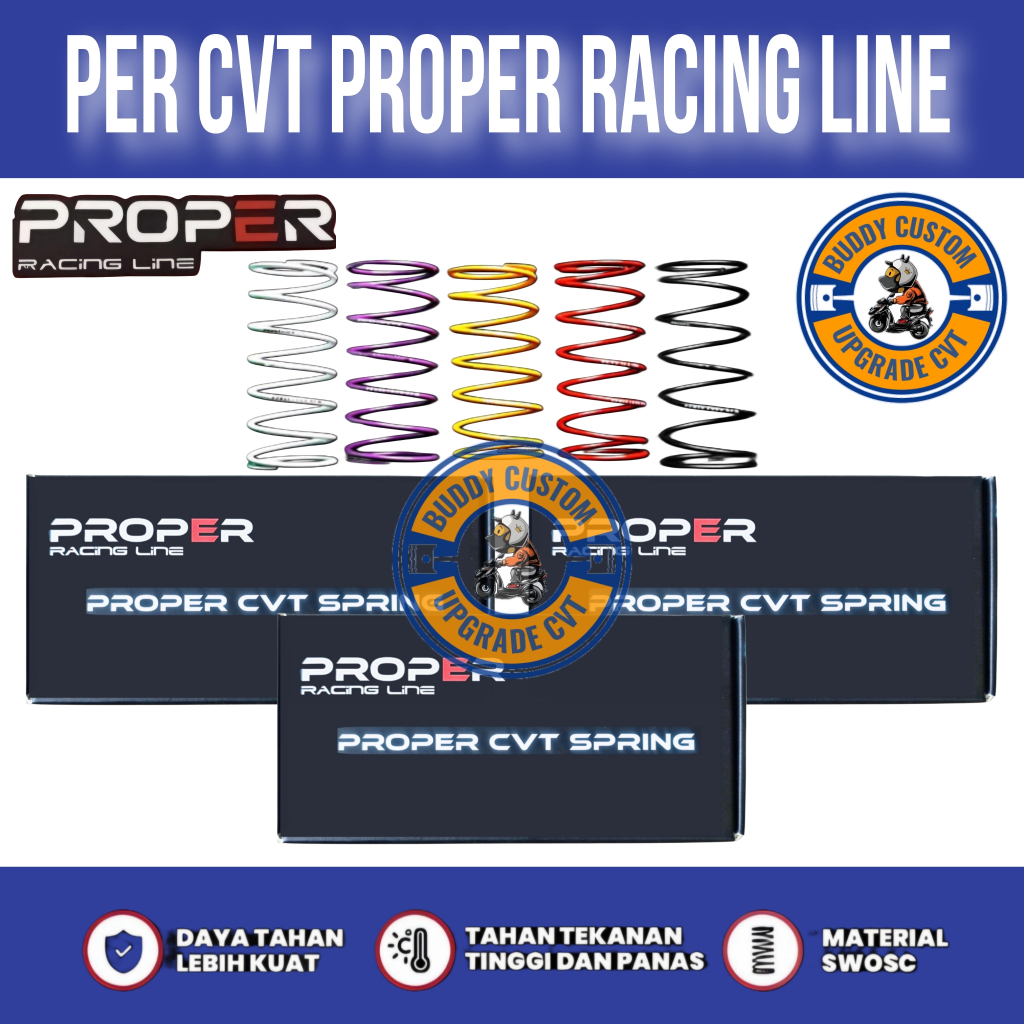Jual Per CVT PROPER RACING LINE VARIO 125 150 160 PCX ADV STYLO 1000RPM ...
