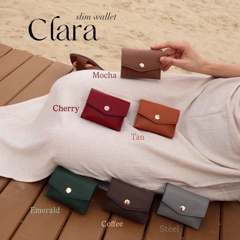 Jual CLARA Slim Card Wallet - Asthe Official | Shopee Indonesia