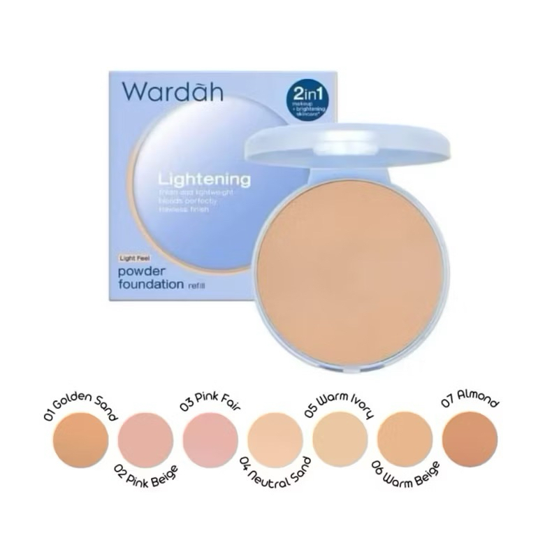 Jual KEMASAN BARU!! WARDAH REFILL BEDAK PADAT LIGHTENING POWDER ...