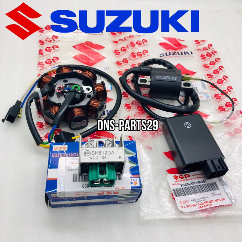 Jual PAKET PENGAPIAN 4 ITEM(spul+cdi+coil+kiprok)SUZUKI SPIN 125 ...