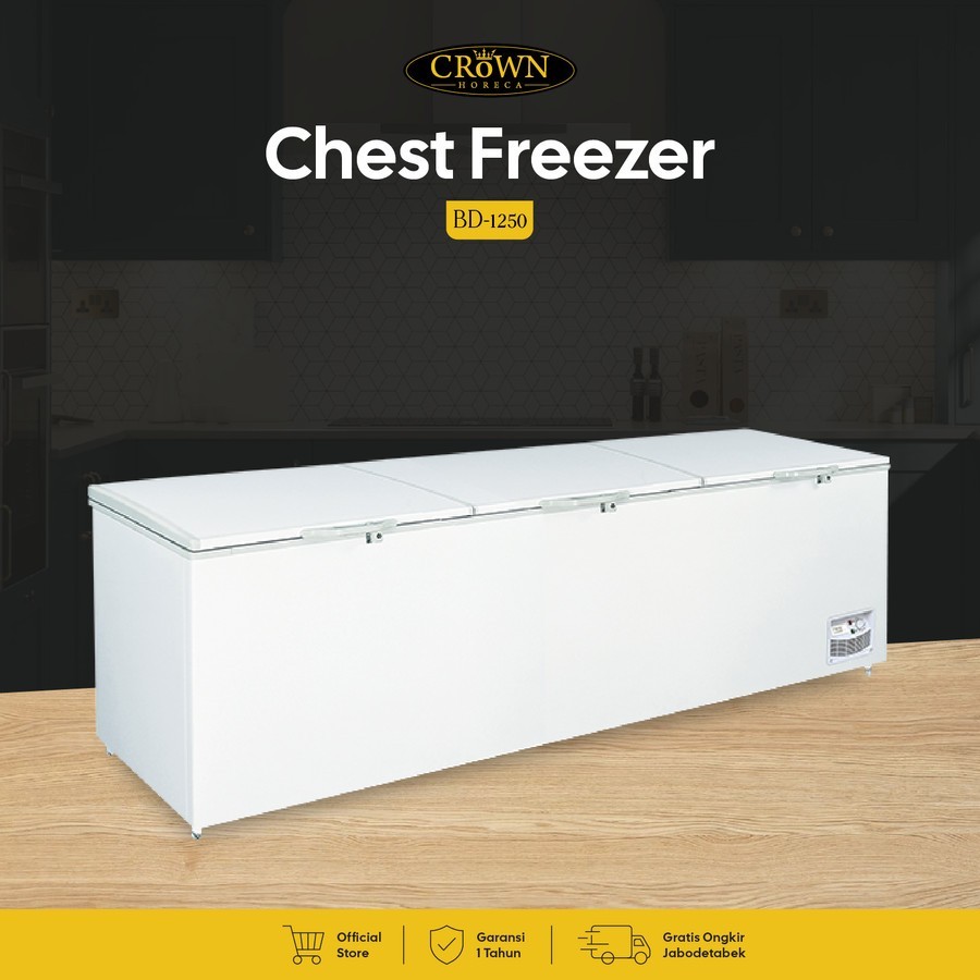 Jual BD-1250 Chest Freezer | Mesin Pembeku - Crown Horeca | Shopee ...
