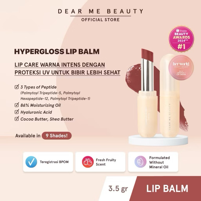 Jual Dear Me Beauty Hypergloss Lip Balm | Lia Lala Rachel Rene Sonya ...
