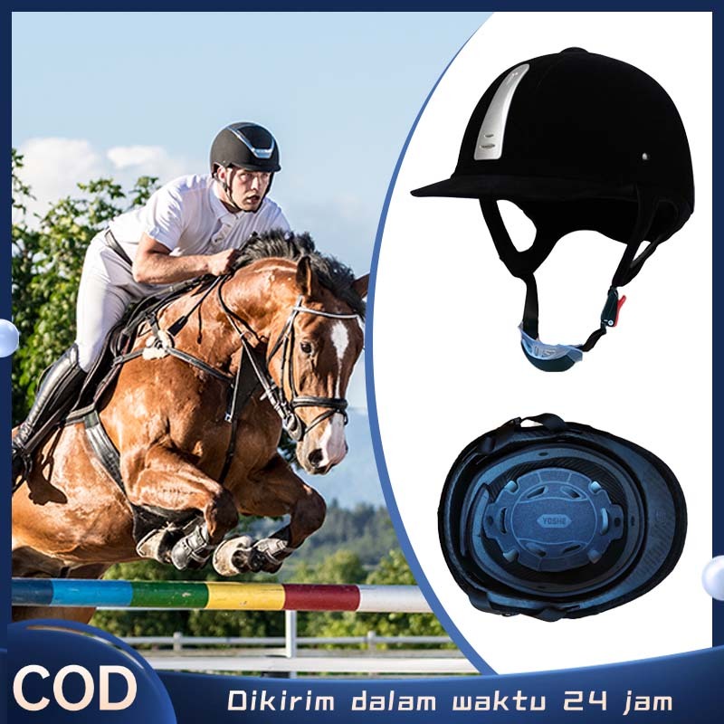 Jual Helm Berkuda Adjustable Helm Berkuda Wanita Velour Equestrian ...