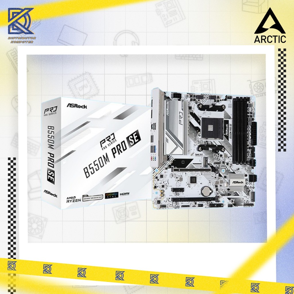 Jual ASROCK Motherboard B550M PRO SE (AMD, AM4. DDR4, M-ATX) | Shopee ...