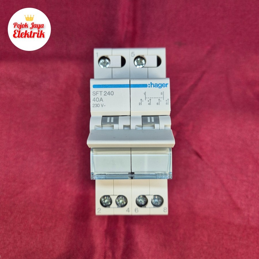 Jual SFT240 MCB Handle COS OHM Saklar 40A Amper 2P Phase Hager | Shopee ...