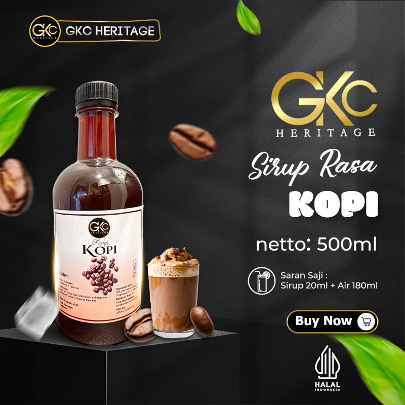 Jual Sirup Bali Rasa Kopi GKC Heritage 500ml Halal - Coffee Syrup ...