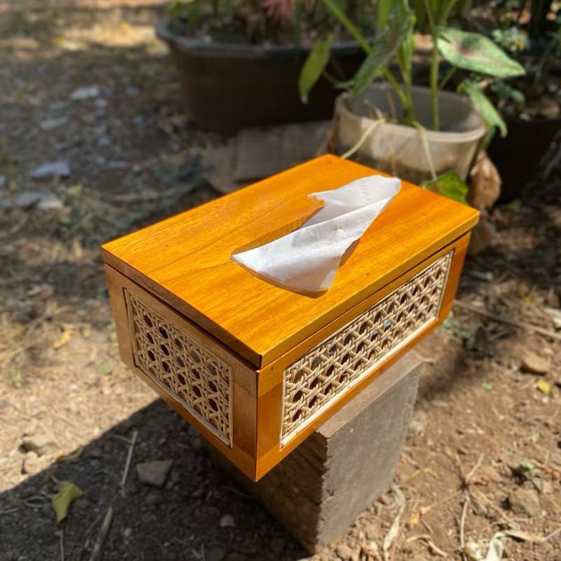 Jual Kotak tisu besar bahan Kayu Jati full finishing | Shopee Indonesia