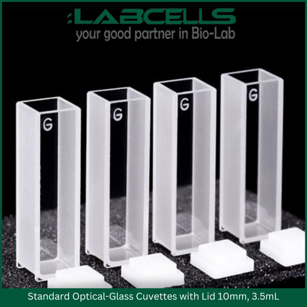 Jual Standard spectrophotometer optical-glass cuvettes with lid kuvet ...