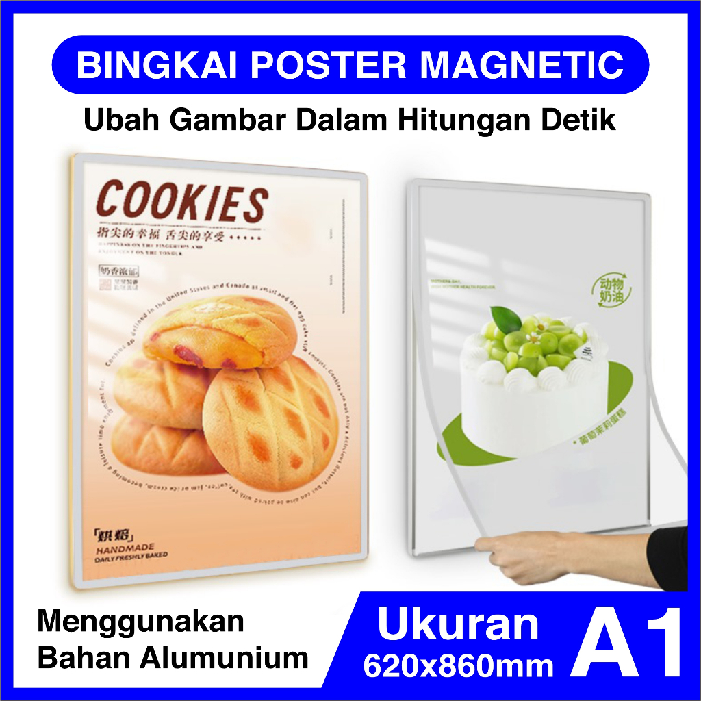 Jual Akrilik Tempat Brosur Tempel Sign Holder Qris Barcode Menu Wall ...