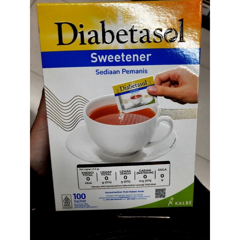 Jual Diabetasol Sweetener Isi 100 sachet/50 Sachet | Shopee Indonesia