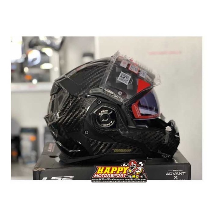 Jual Helm Modular LS2 FF901 Advant-X Gloss Carbon Solid | Shopee Indonesia
