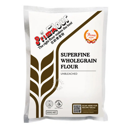 Jual Prima Flour Superfine Wholegrain Unbleached 500g | Shopee Indonesia