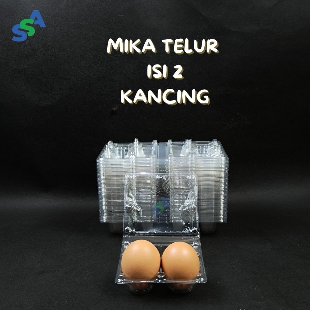Jual MIKA TELUR ISI 2 ISI 50 PCS / MIKA TELUR PLASTIK / MIKA TELUR KANCING | Shopee Indonesia