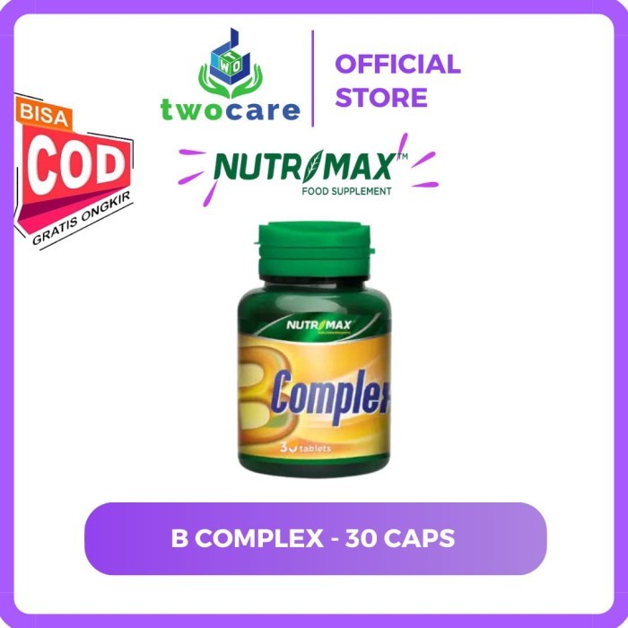 Jual Nutrimax B Complex 30 Tablet Vitamin B Nutrisi Otak Sistem Saraf syaraf Neutropik Anemia ...