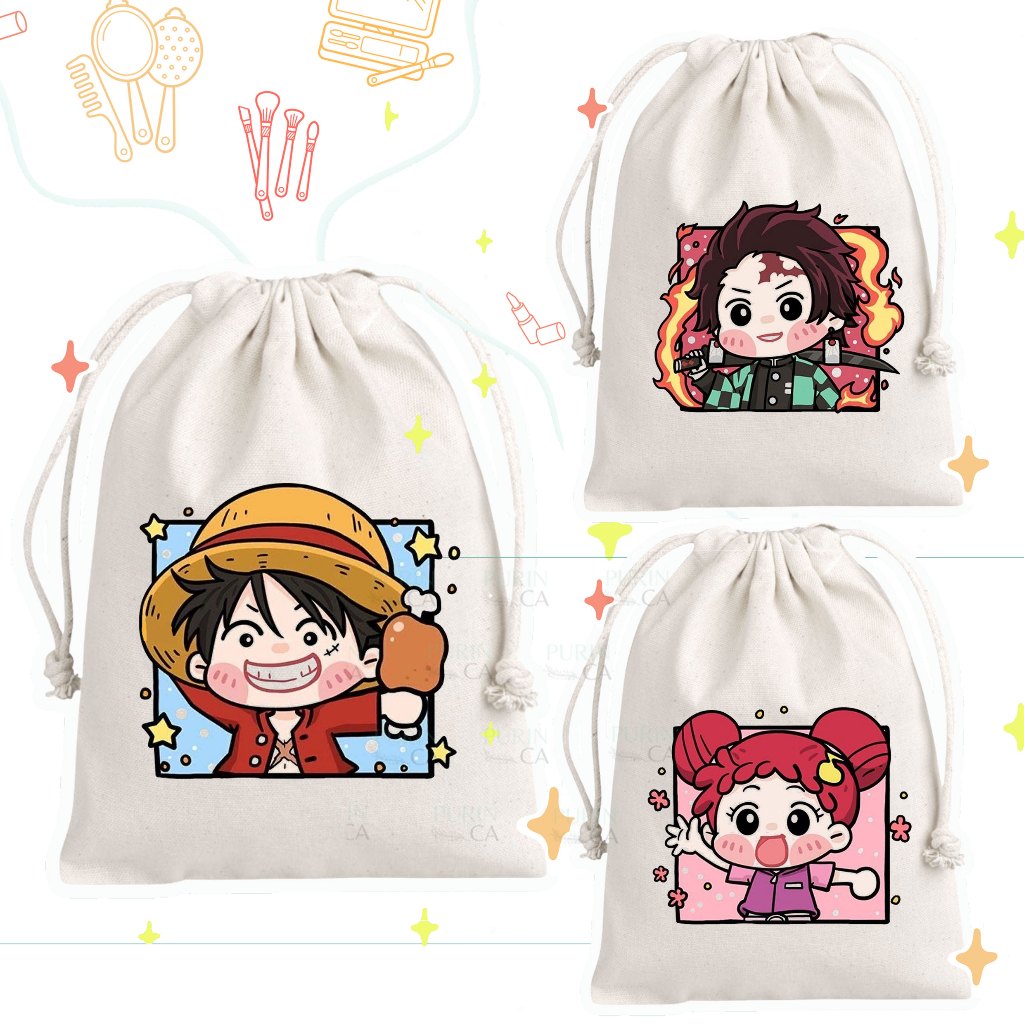 Jual Pouch Serut Anime Demon Slayer Doremi One Piece | Shopee Indonesia