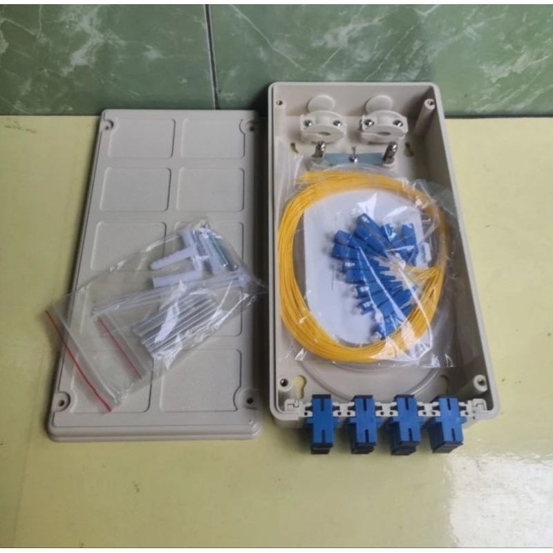 Jual otb mini 12 core/otb wall lengkap pigtail sc upc | Shopee Indonesia