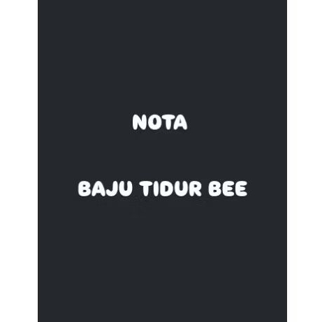 Jual NOTA BAJU TDUR BEE | Shopee Indonesia