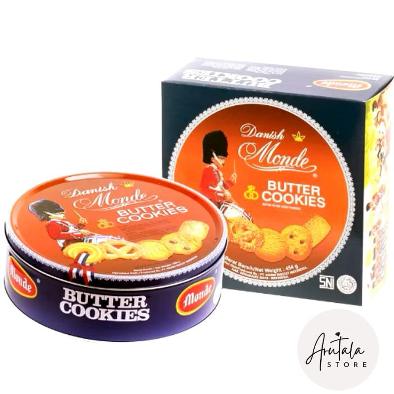 Jual PROMO Monde biskuit kaleng butter cookies/monde egg roll/monde ...