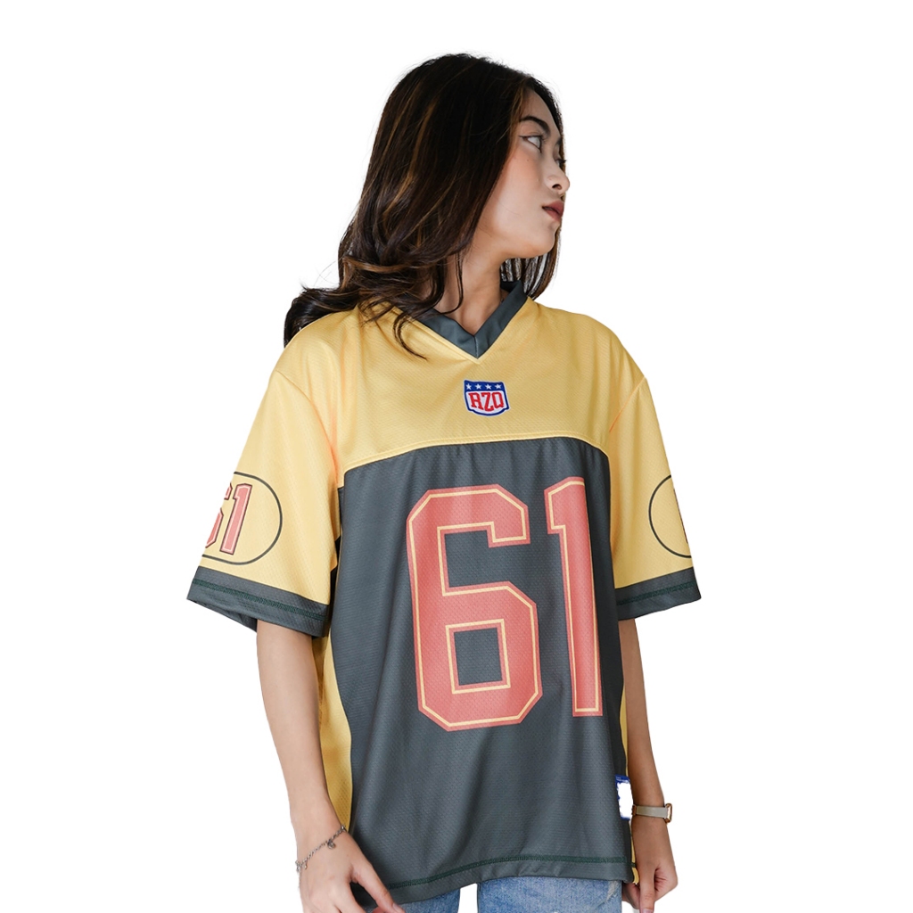 Jual RZQ / 61 / Number Series / Jersey / Streetwear / Oversize / Music ...