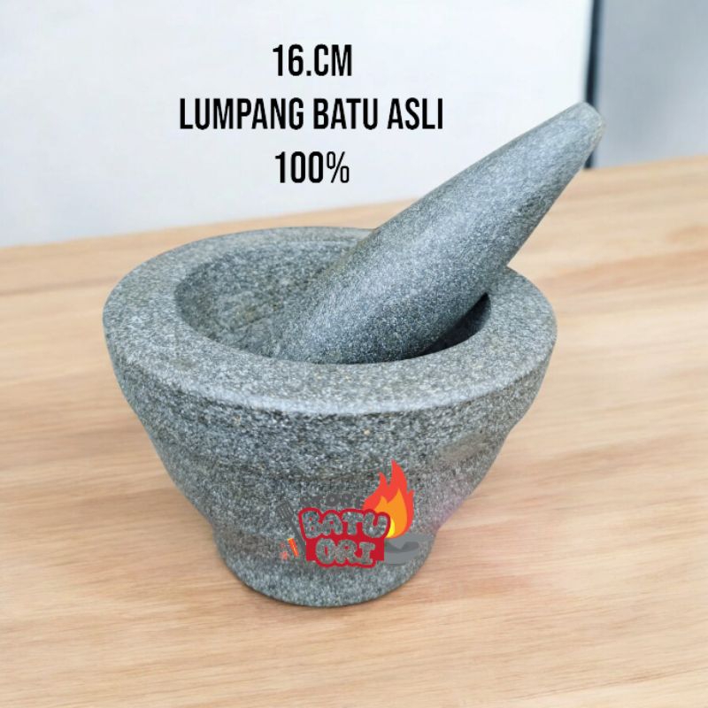 Jual lumpang batu asli ukuran 16.cm / lumpang bubut batu asli termurah ...