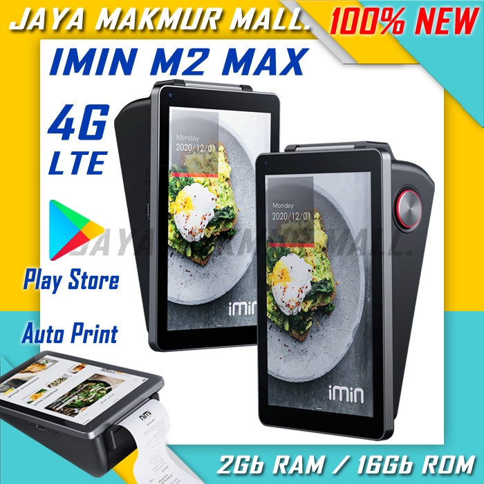 Jual Mesin Kasir Portable POS Android IMIN M2 MAX 4G LTE 2Gb Ram/16Gb Rom | 4Gb Ram/48Gb Rom ...