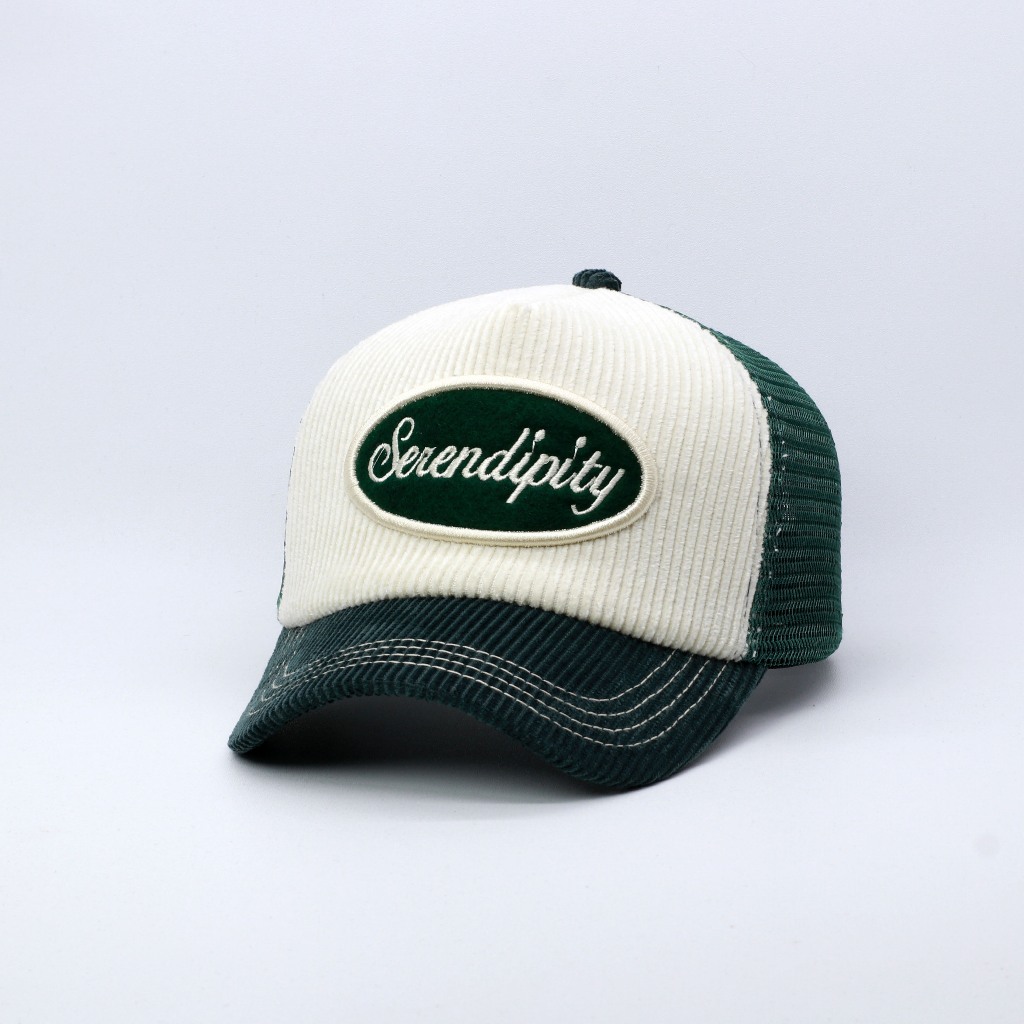 Jual TOPI TRUCKER HAT LIDAH PENDEK BAHAN CORDUROY WARNA HIJAU BOTOL ...