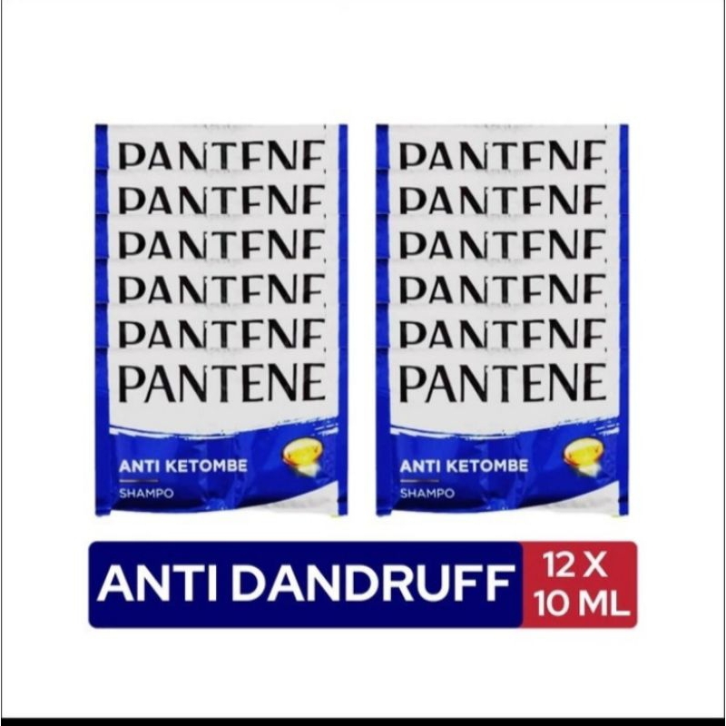 Jual Shampo Pantene Biru Anti Dandruff Anti Ketombe 1 Renceng isi 12 ...